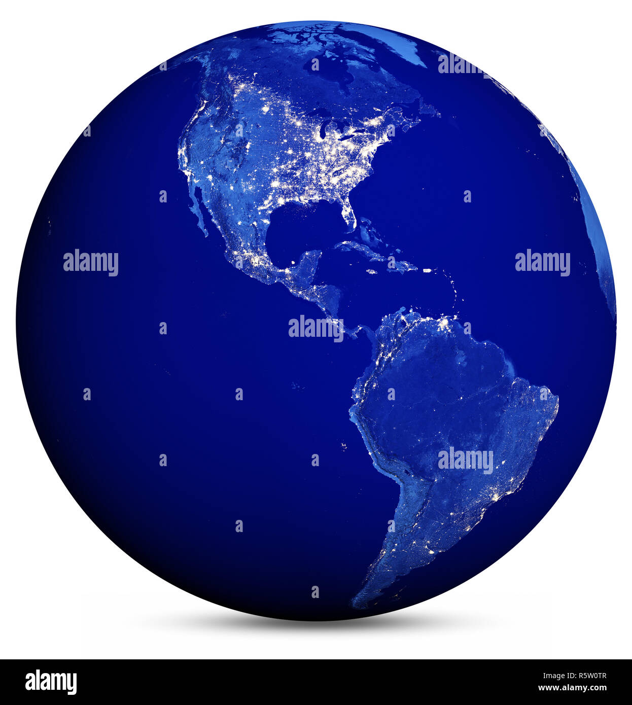 Earth white isolated 3d rendering Stock Photo - Alamy