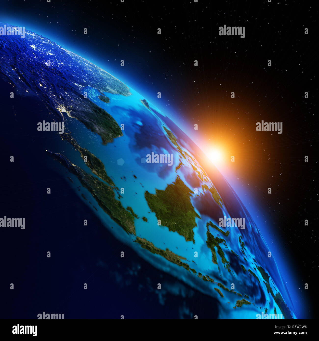 3d rendering indonesia map hi-res stock photography and images - Alamy