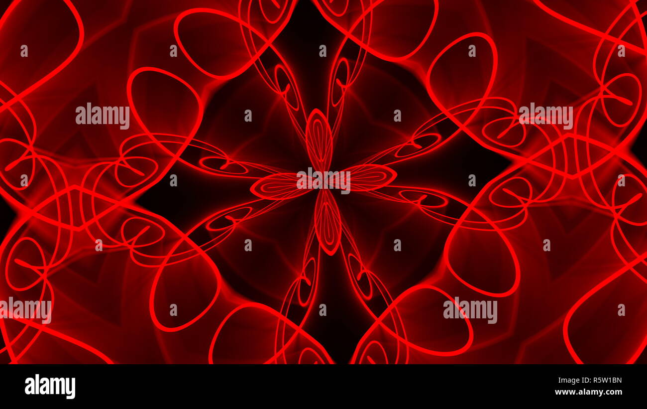 Abstract red background. Digital kaleidoscope Stock Photo - Alamy