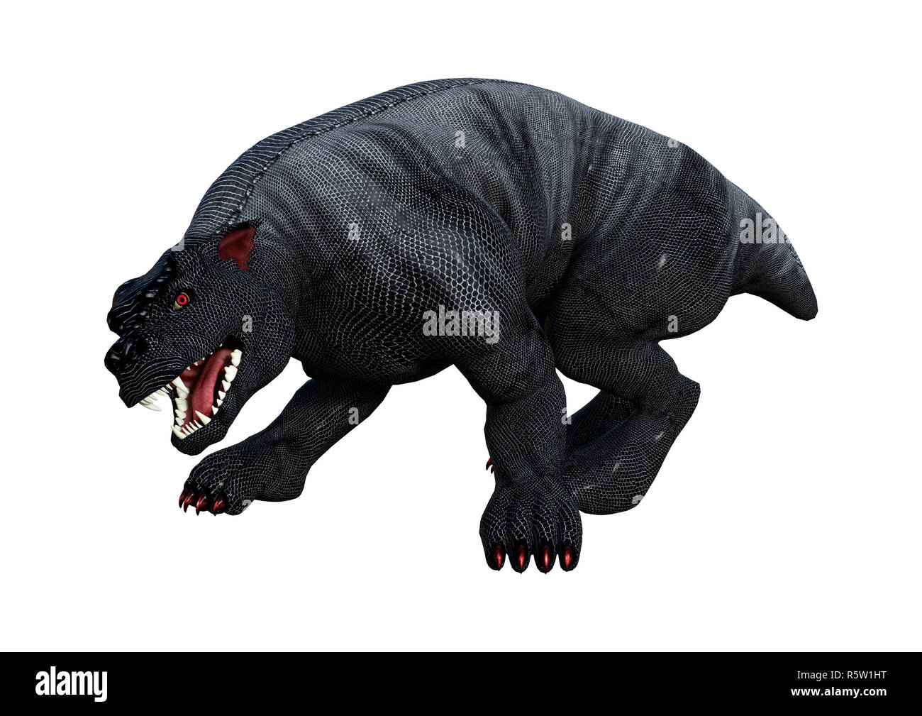 3D Rendering Gargoyle Hound on White Stock Photo - Alamy