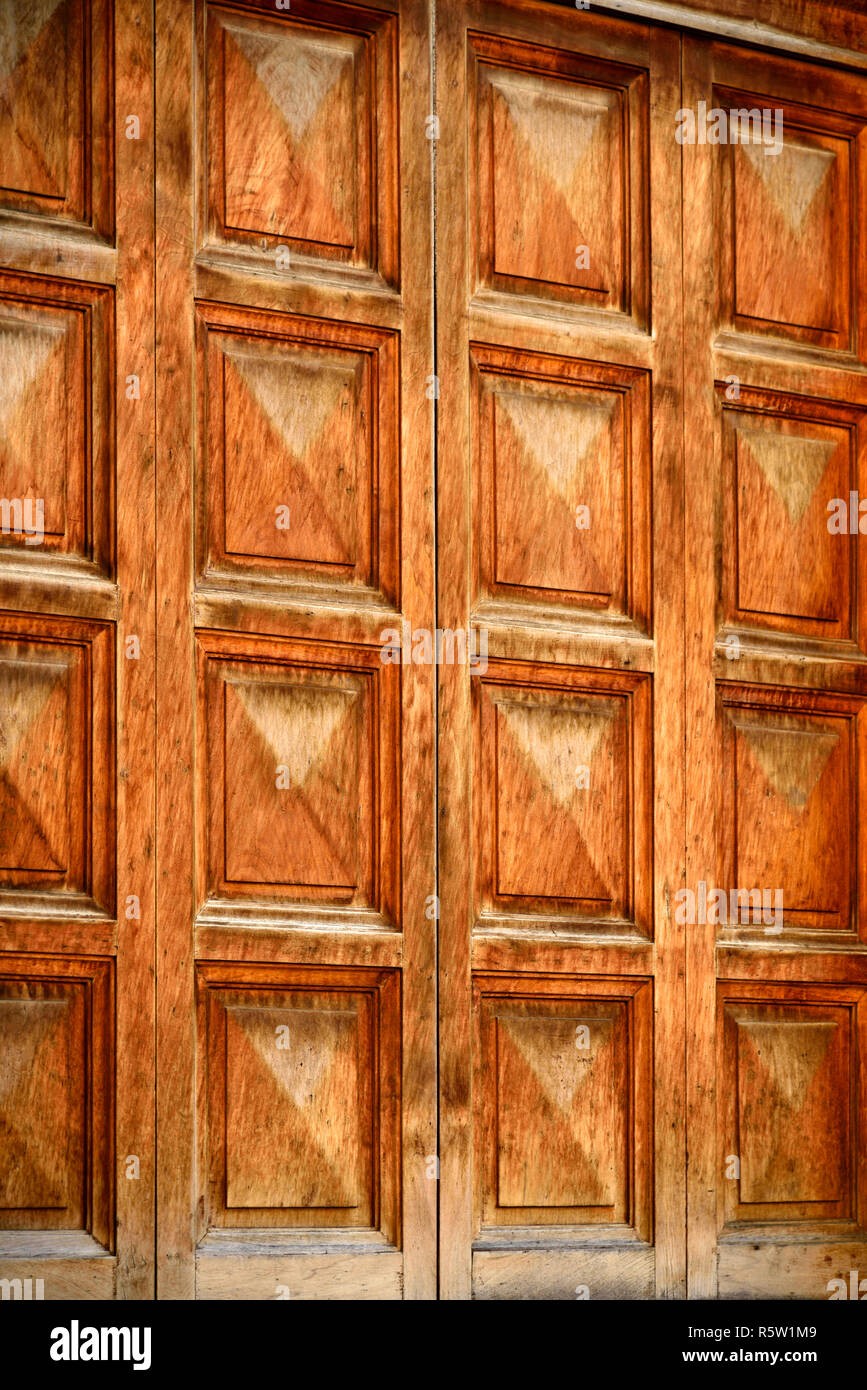 large wooden doors Stock Photo - Alamy