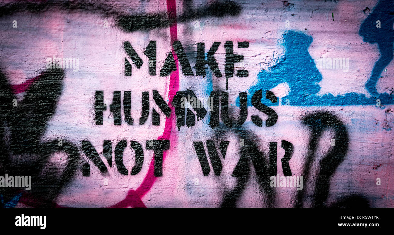 Graffiti on border wall between Bethlehem and Israel Stock Photo - Alamy