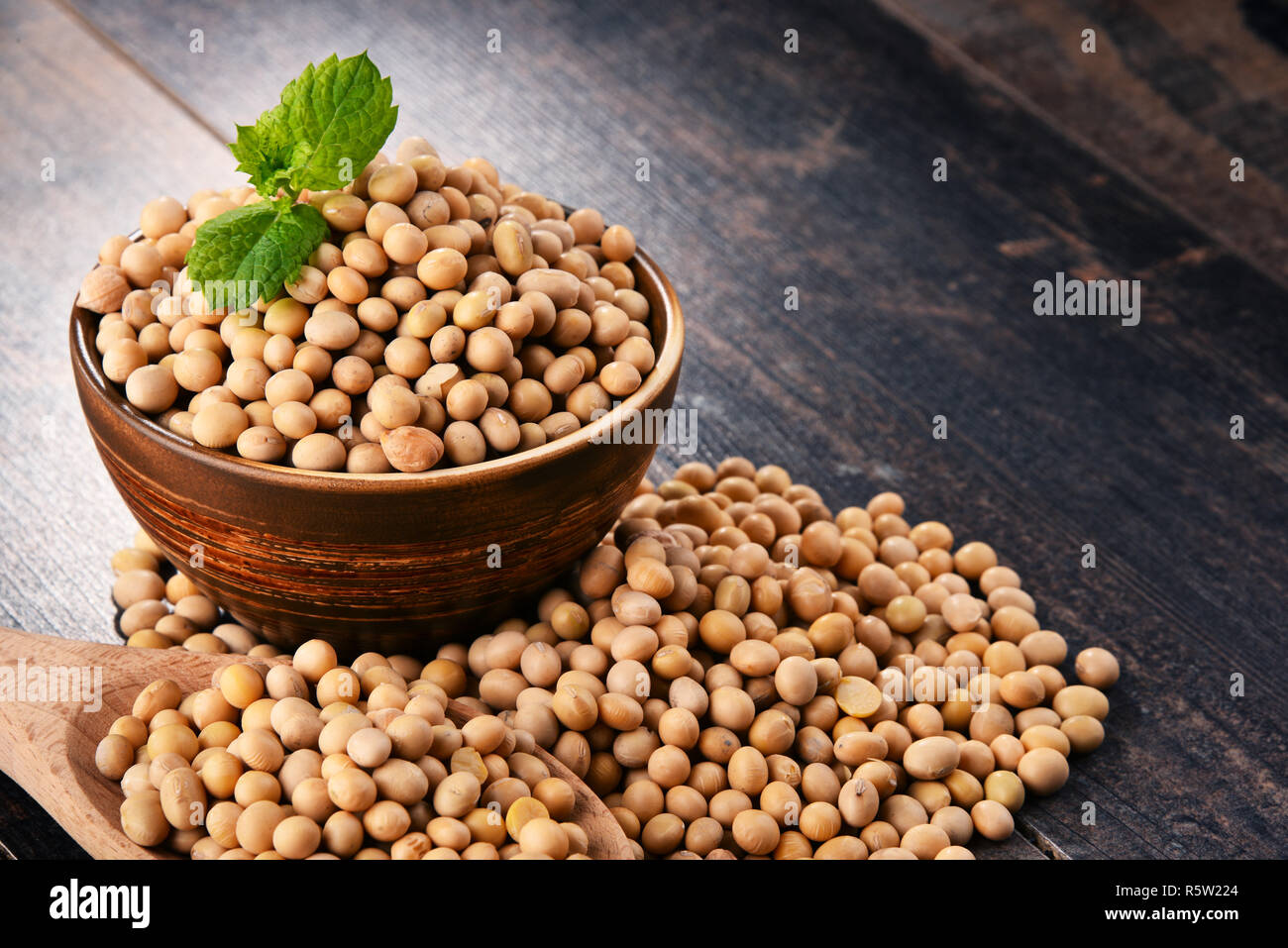 Composition bowl soya beans hi-res stock photography and images - Alamy