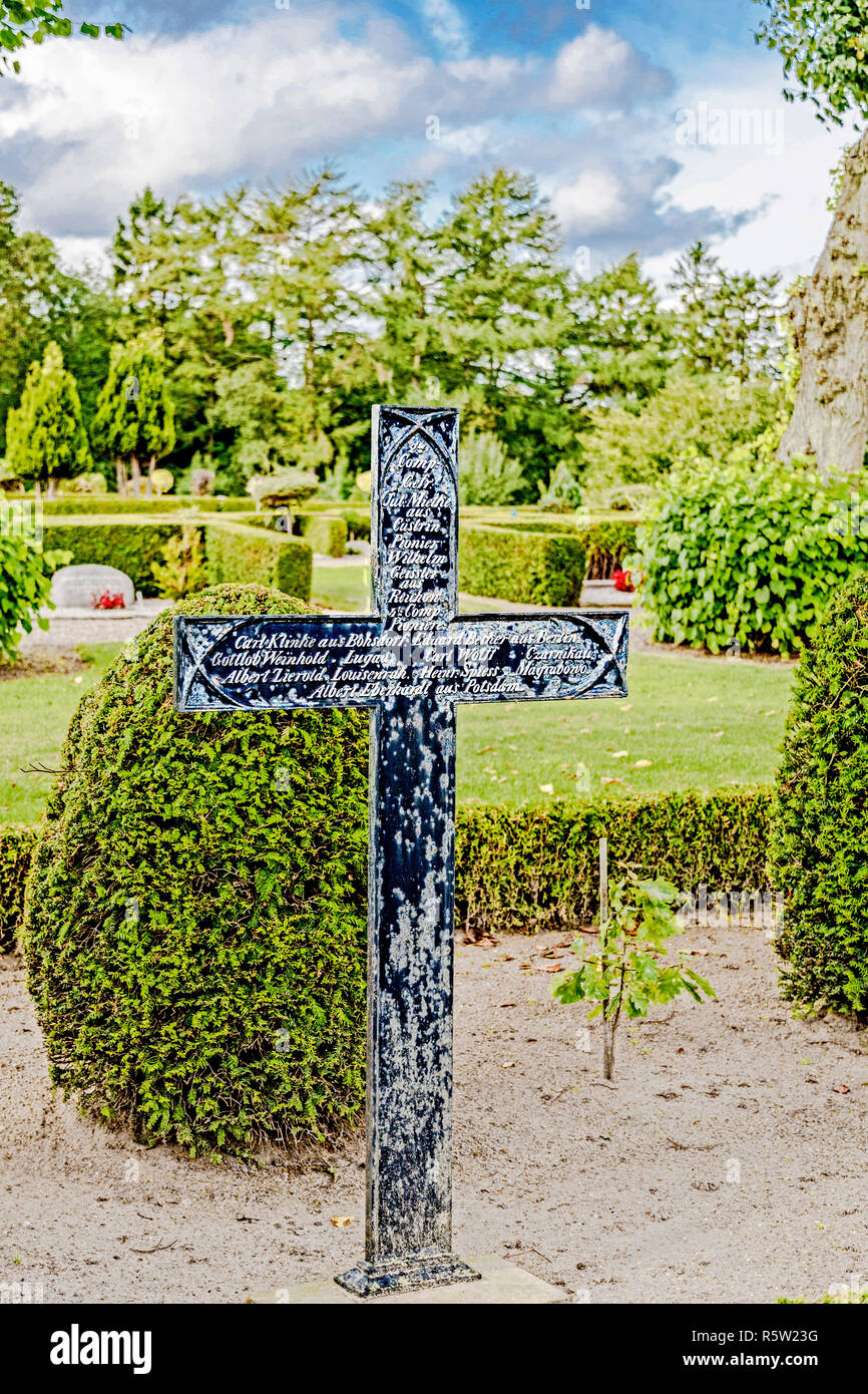 Broager (Denmark) – Church and Churchyard; Broacker (Dänemark) – Kirche ...