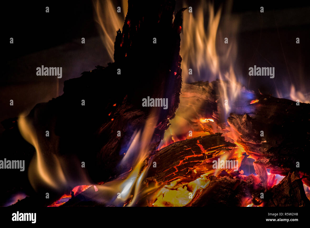campfire in namibia Stock Photo - Alamy