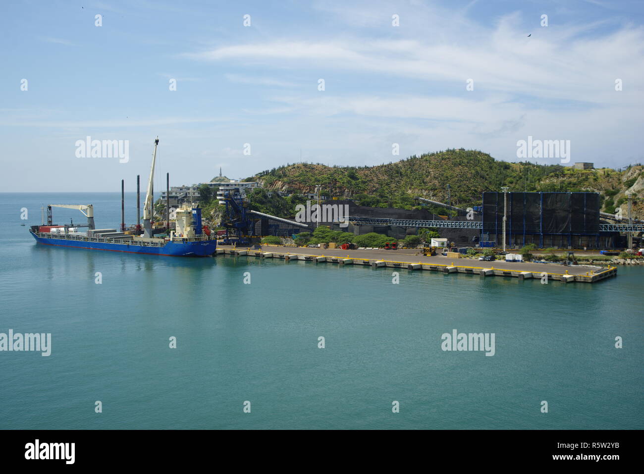 Coal export terminal Santa Marta, Colombia Stock Photo - Alamy