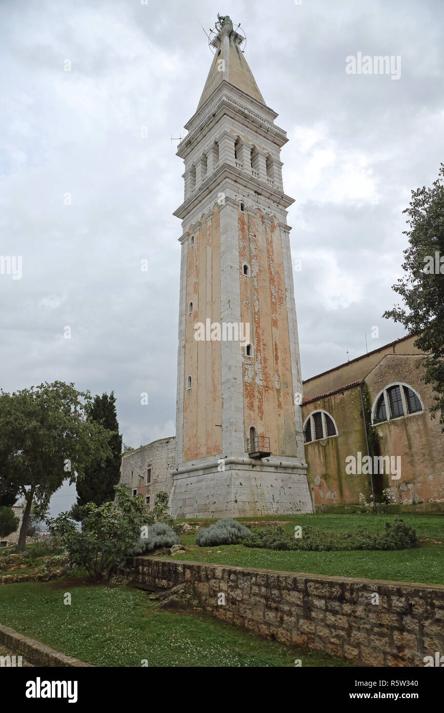 Church Tower Rovinj Stock Photo - Alamy