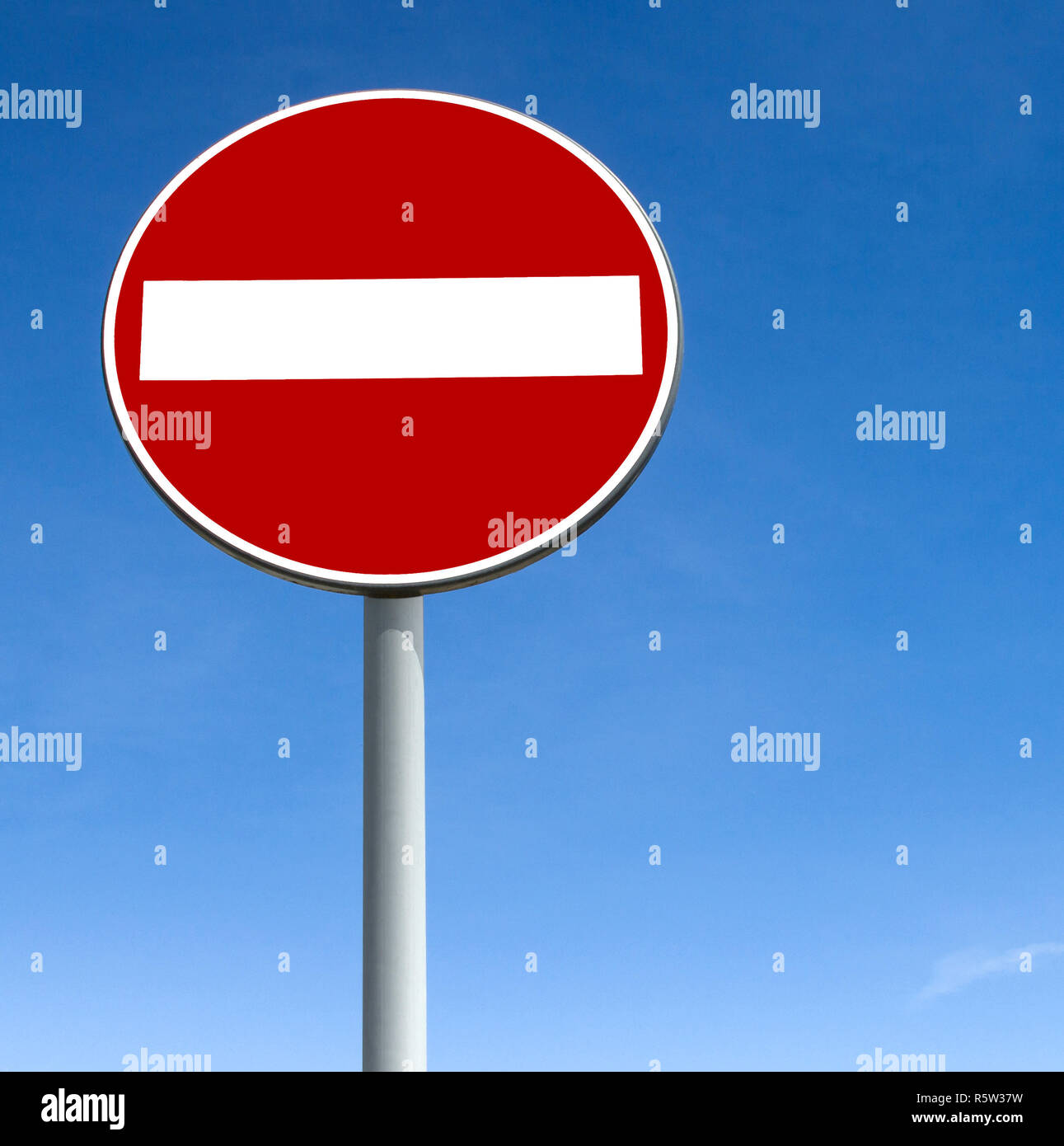 Road sign No Entry Stock Photo - Alamy