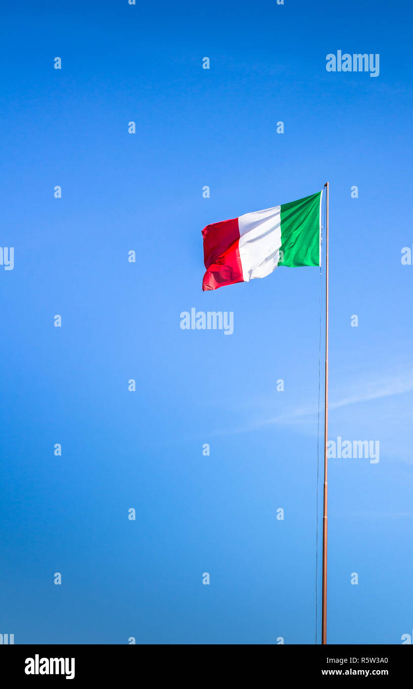 Waving flying italian flag flags hi-res stock photography and images ...