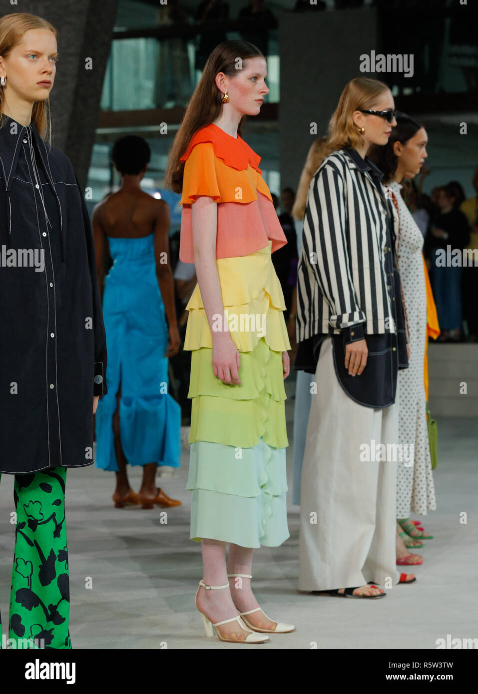 Fashion catwalk presentation at London Fashion Week SS19 Spring Summer ...