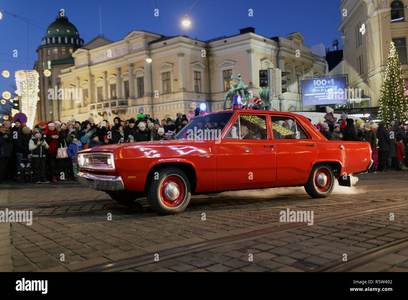 Helsinki, Finland - November 25, 2018: Parade dedicated to the opening ...