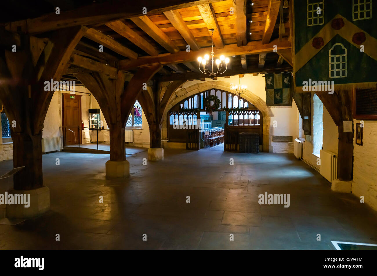 Interior of the Merchant Adventurers' Hall showing the Undercroft on ...