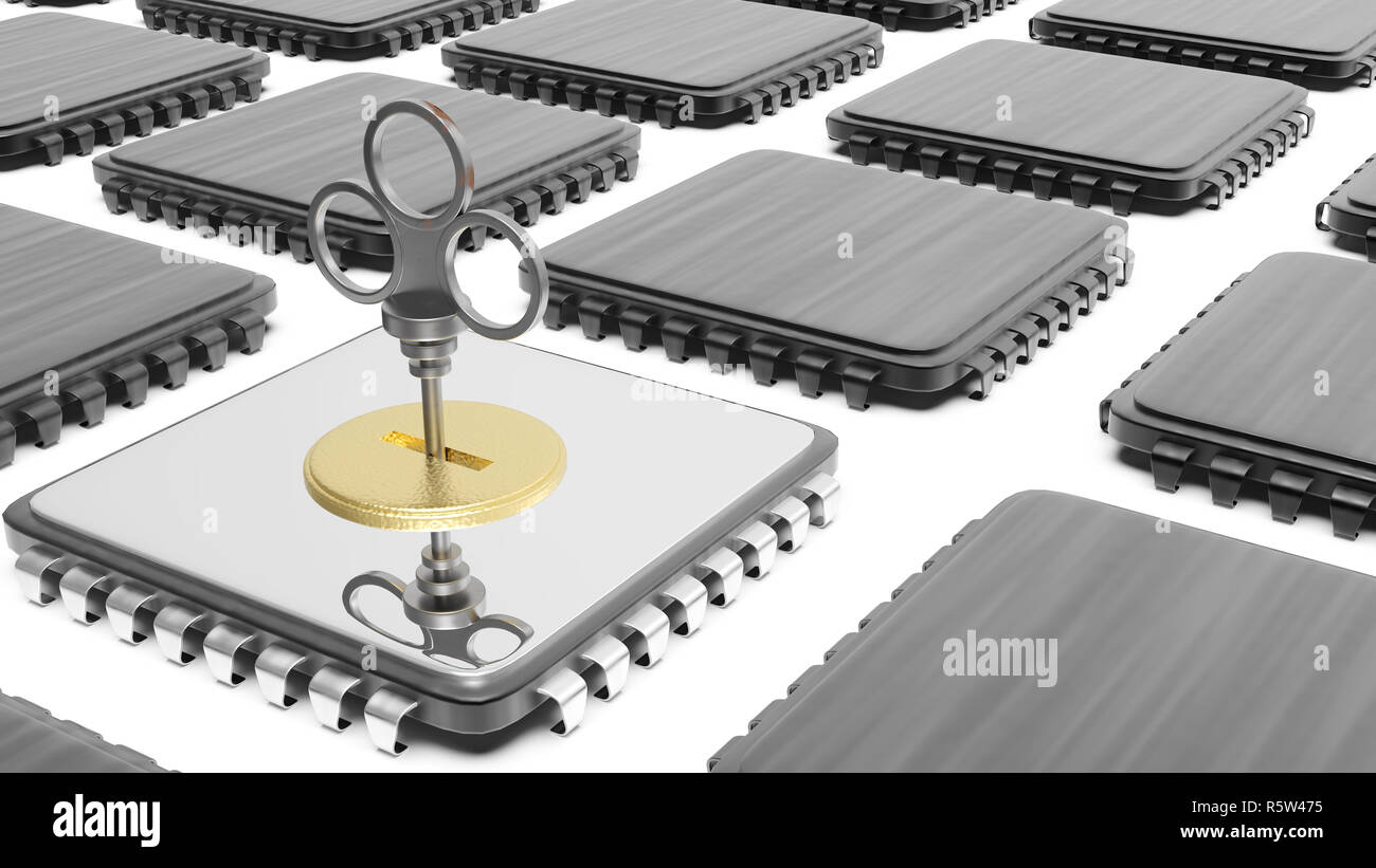 3d rendering of hardware IC with security capability Stock Photo - Alamy