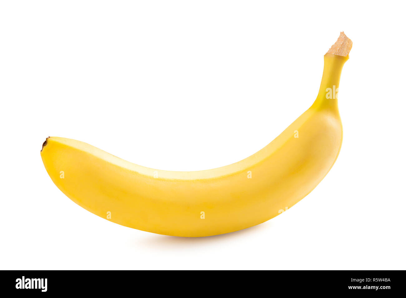 Banana. Ripe banana isolated on white background Stock Photo - Alamy