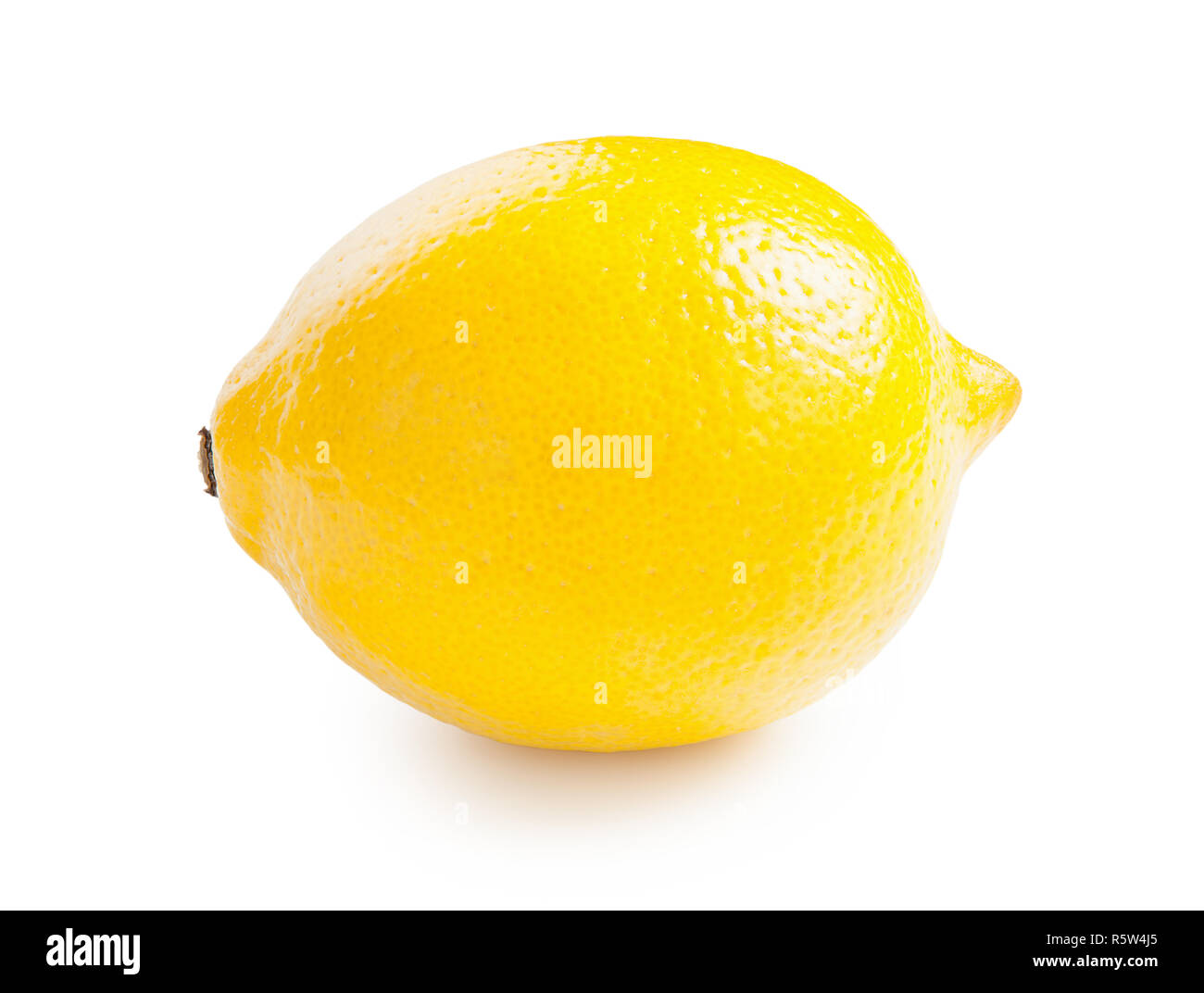 Lemon. Beautiful ripe lemon isolated on white background Stock Photo ...