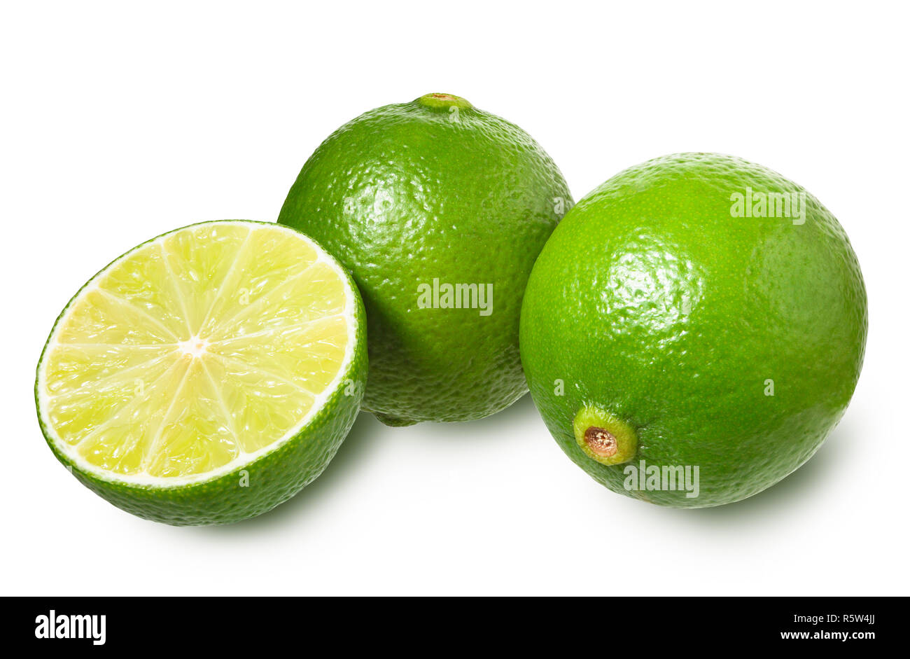 Lime in section isolated Cut Out Stock Images & Pictures - Alamy