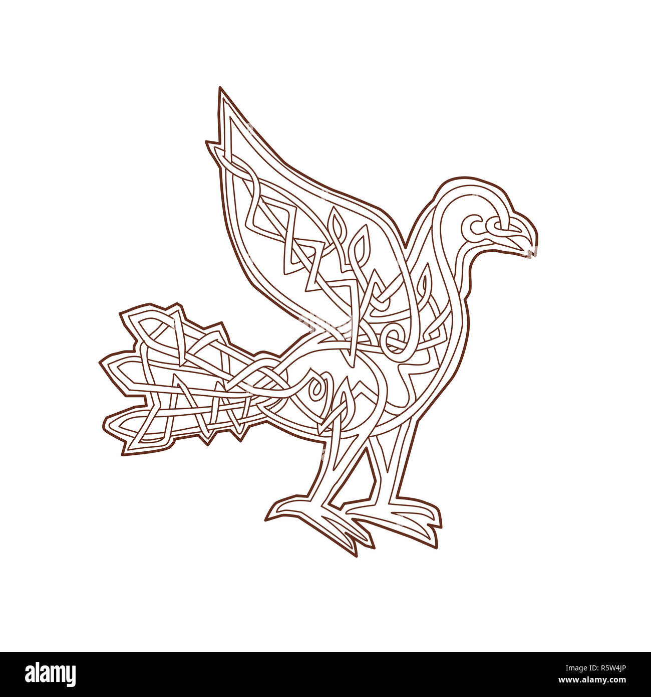 Dove celtic knotwork hi-res stock photography and images - Alamy