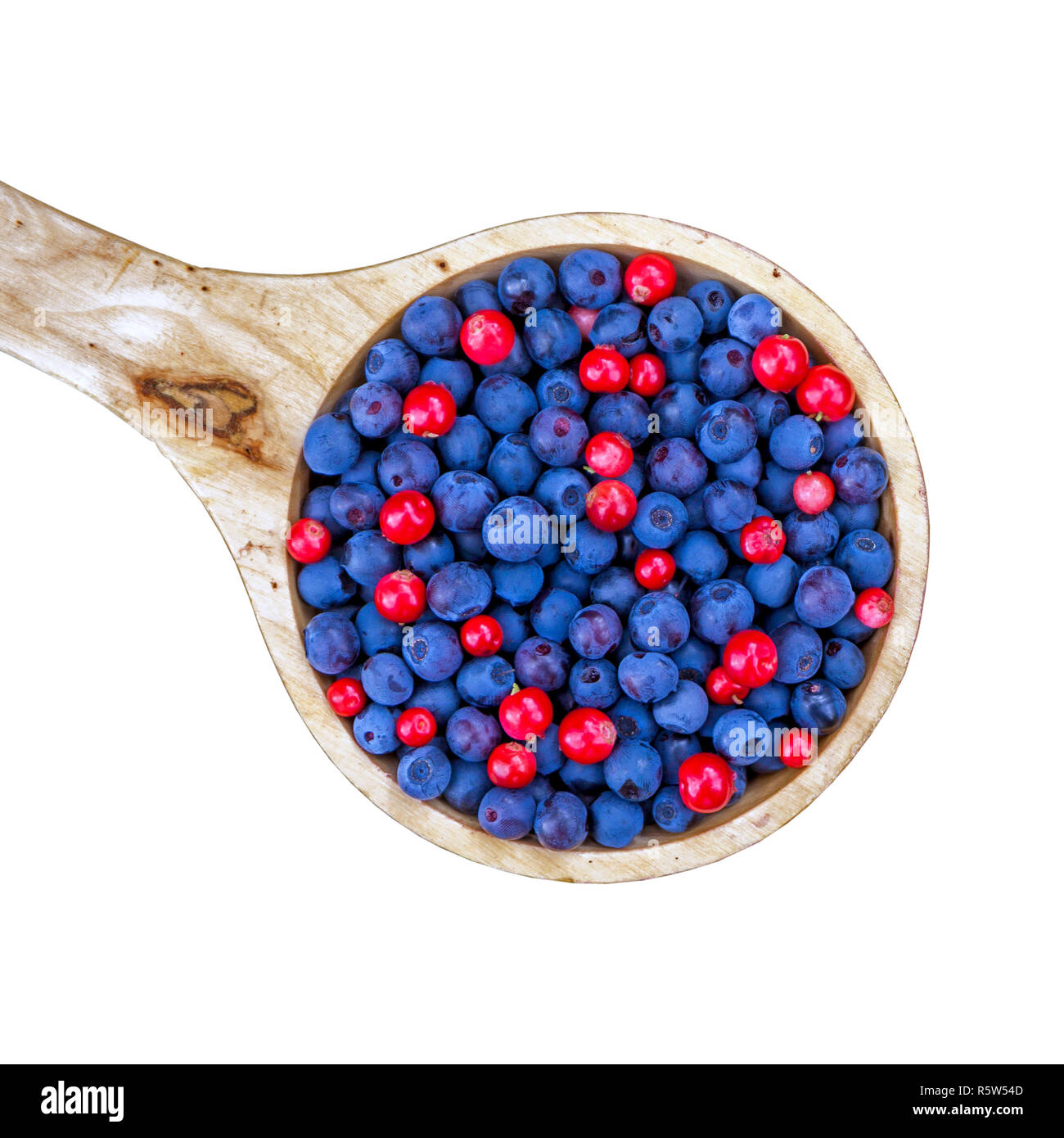 Bowl of wild berries on white background Stock Photo - Alamy