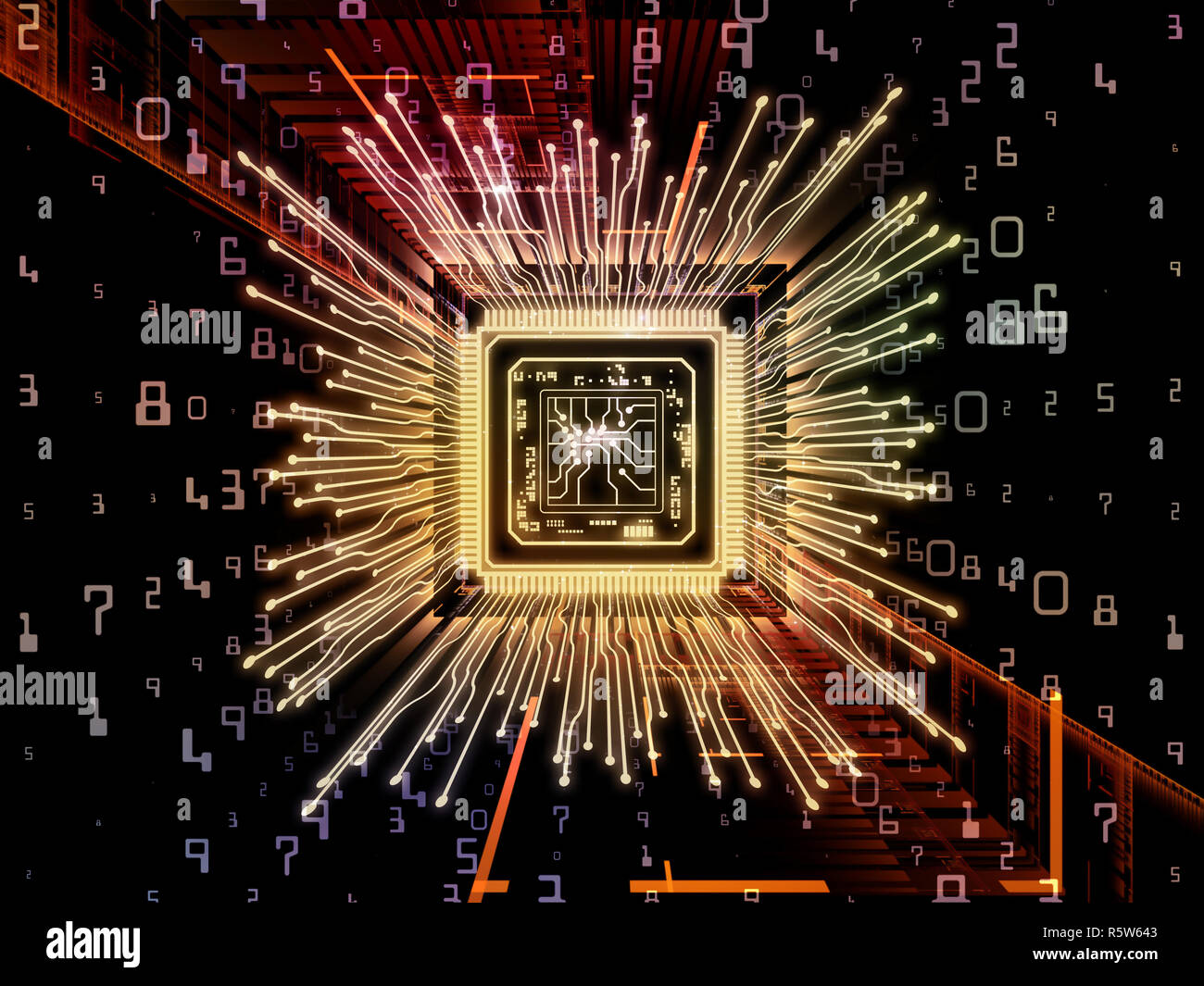 Realms of Computer CPU Stock Photo - Alamy