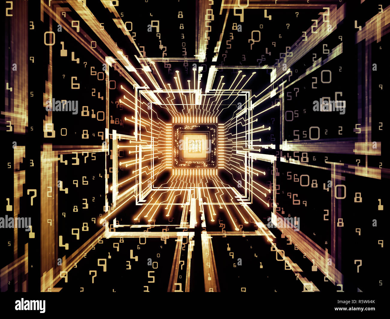 Acceleration of Digital Processor Stock Photo - Alamy