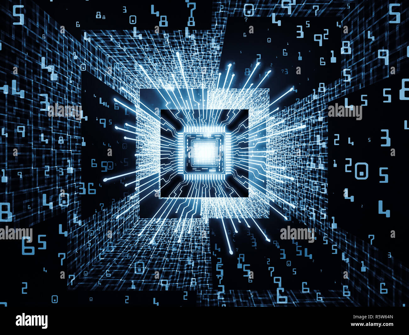 Speed of Digital Processor Stock Photo - Alamy