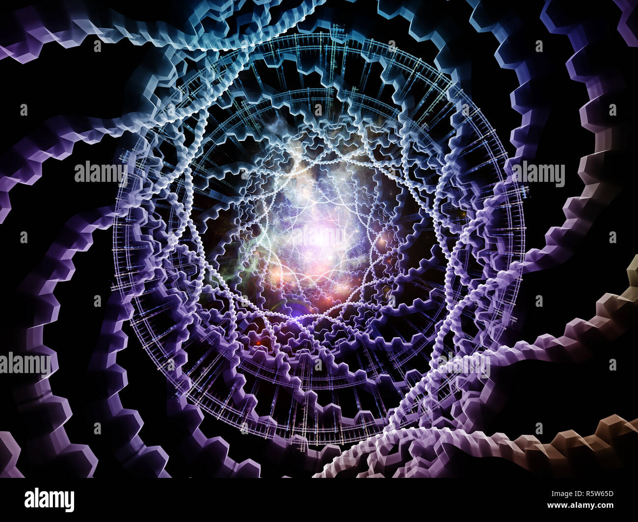 Conceptual Radial Fractal Texture Stock Photo - Alamy