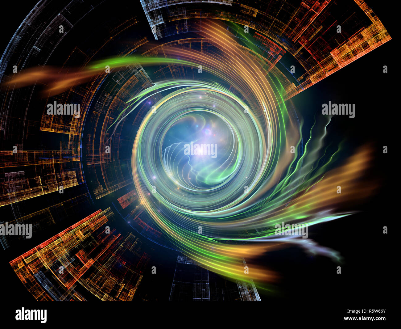 Conceptual Radial Fractal Texture Stock Photo - Alamy