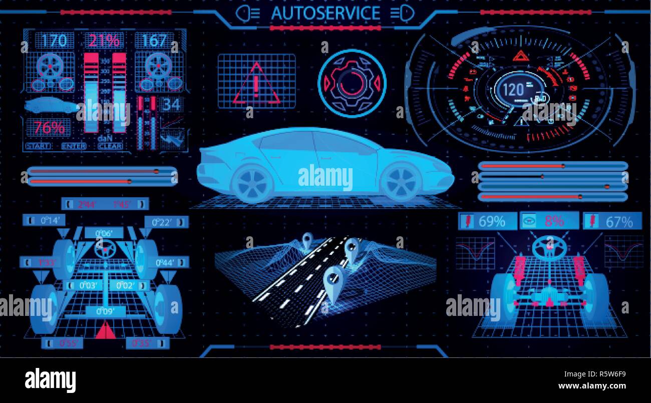 Detail dashboard steering wheel Stock Vector Images - Alamy
