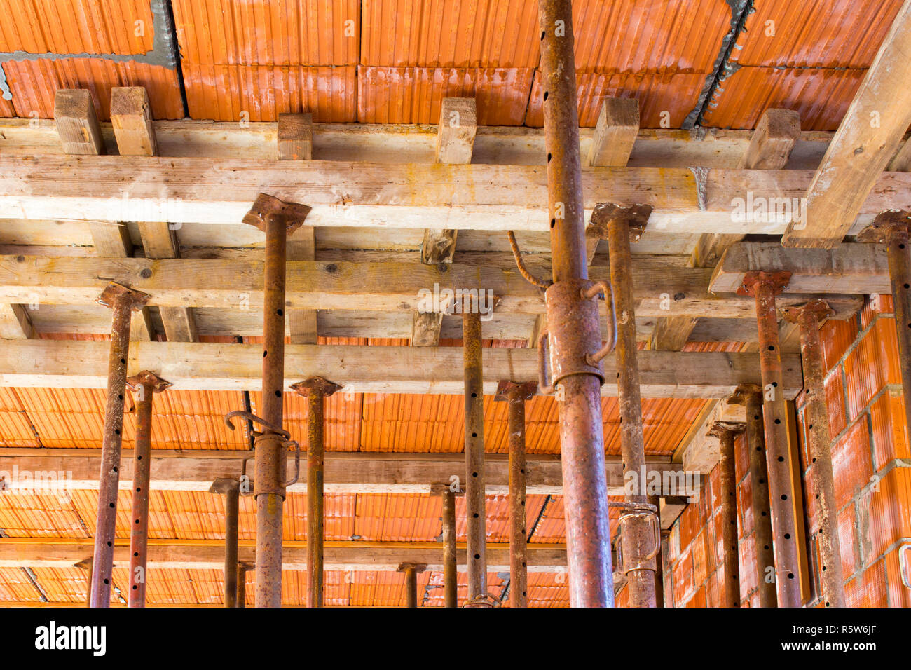 Construction of artifact in brick and cement Stock Photo - Alamy