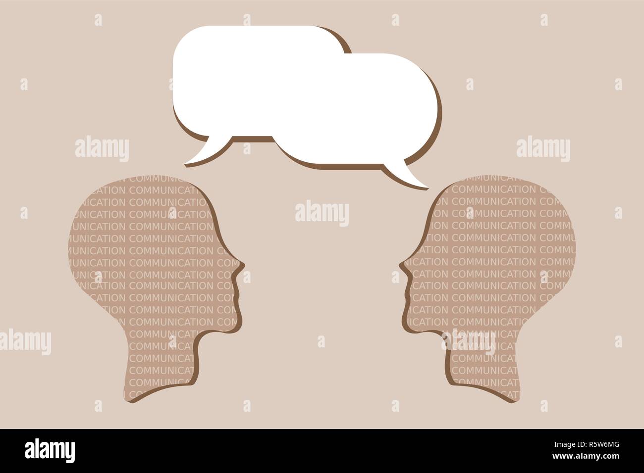 Interpersonal communication. Two people communicate through speech ... Interpersonal communication. Two people communicate through speech ...