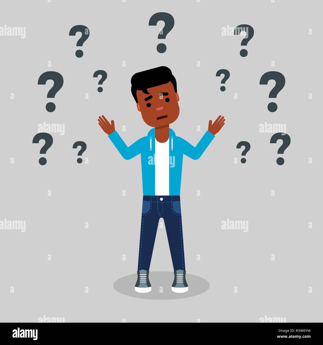 Cartoon Man Asking Question Stock Photos & Cartoon Man Asking Question ...