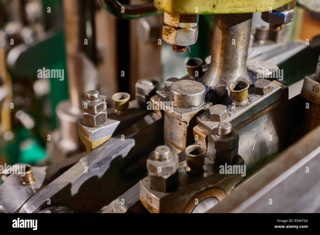 Vintage Boat Engine Stock Photo - Alamy