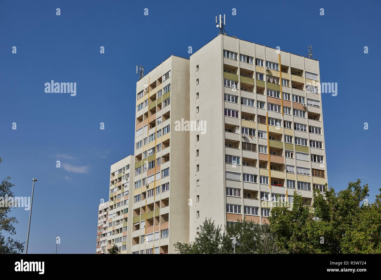 Block of Flats Stock Photo - Alamy