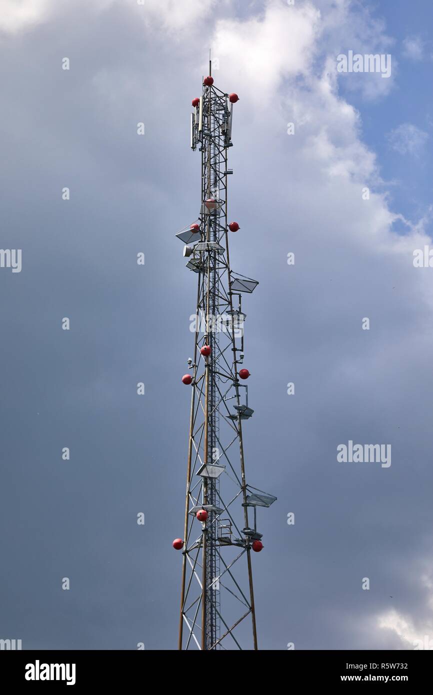 Transmitter Antenna Tower Stock Photo - Alamy