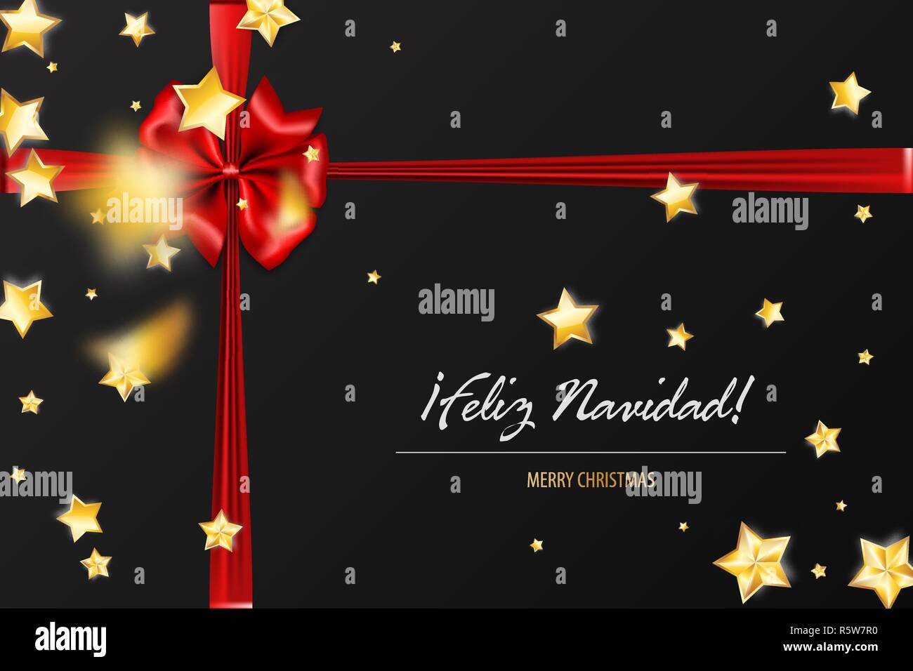 Merry christmas feliz navidad Stock Vector Images - Alamy