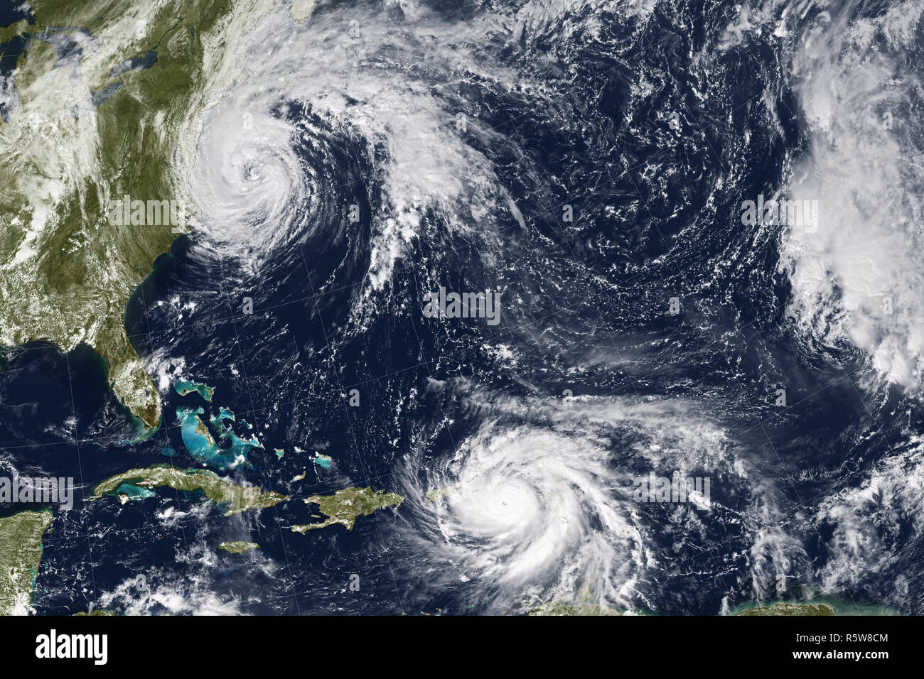 Satellite photo of maria hurricane hi-res stock photography and images ...
