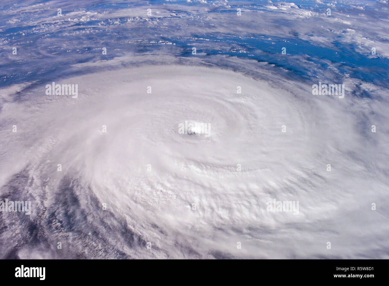 Typhoon over planet Earth - satellite photo Stock Photo - Alamy