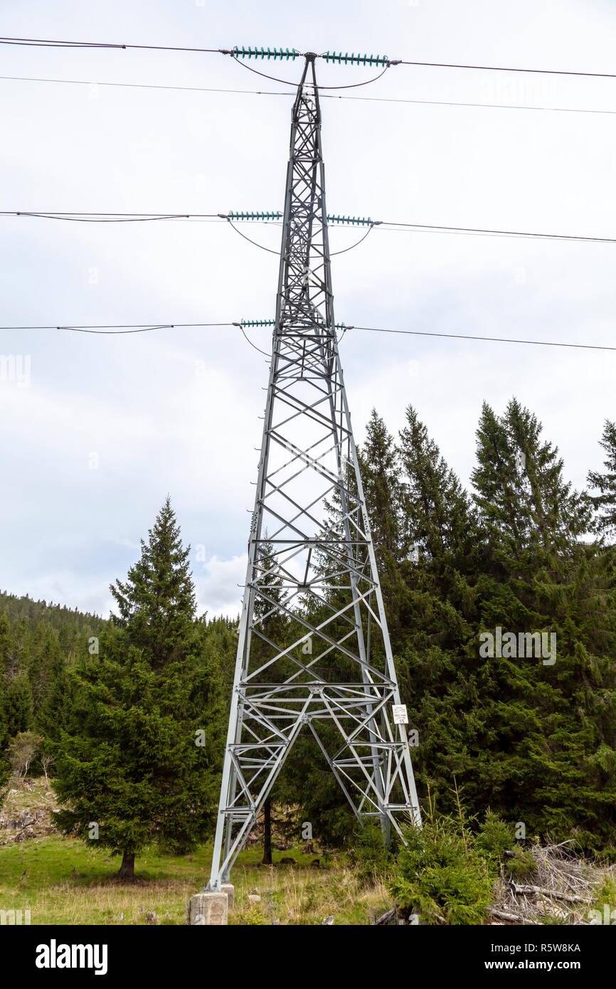 Electricity transmission pylon seen hi-res stock photography and images ...