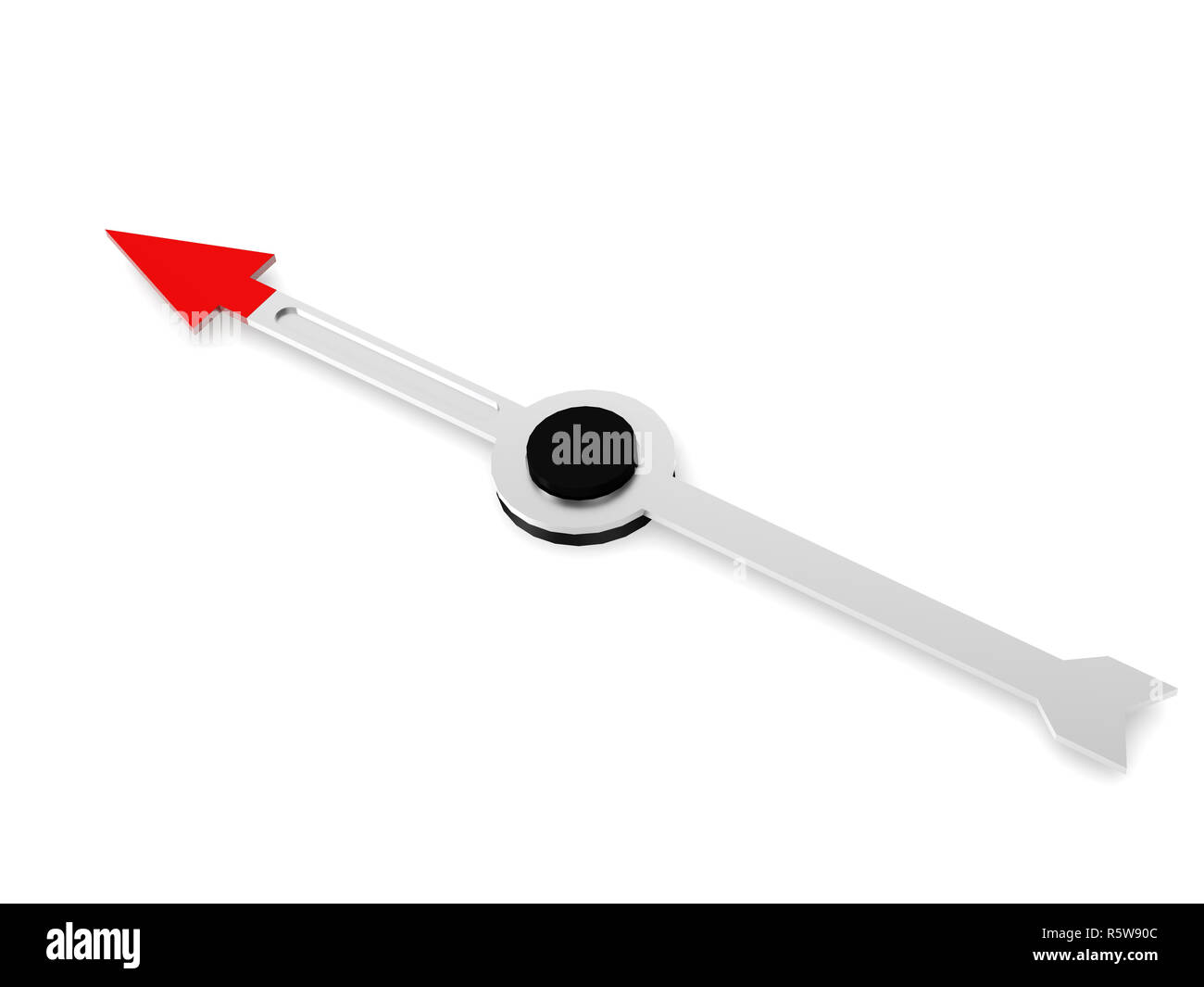 Compass over white background Stock Photo - Alamy