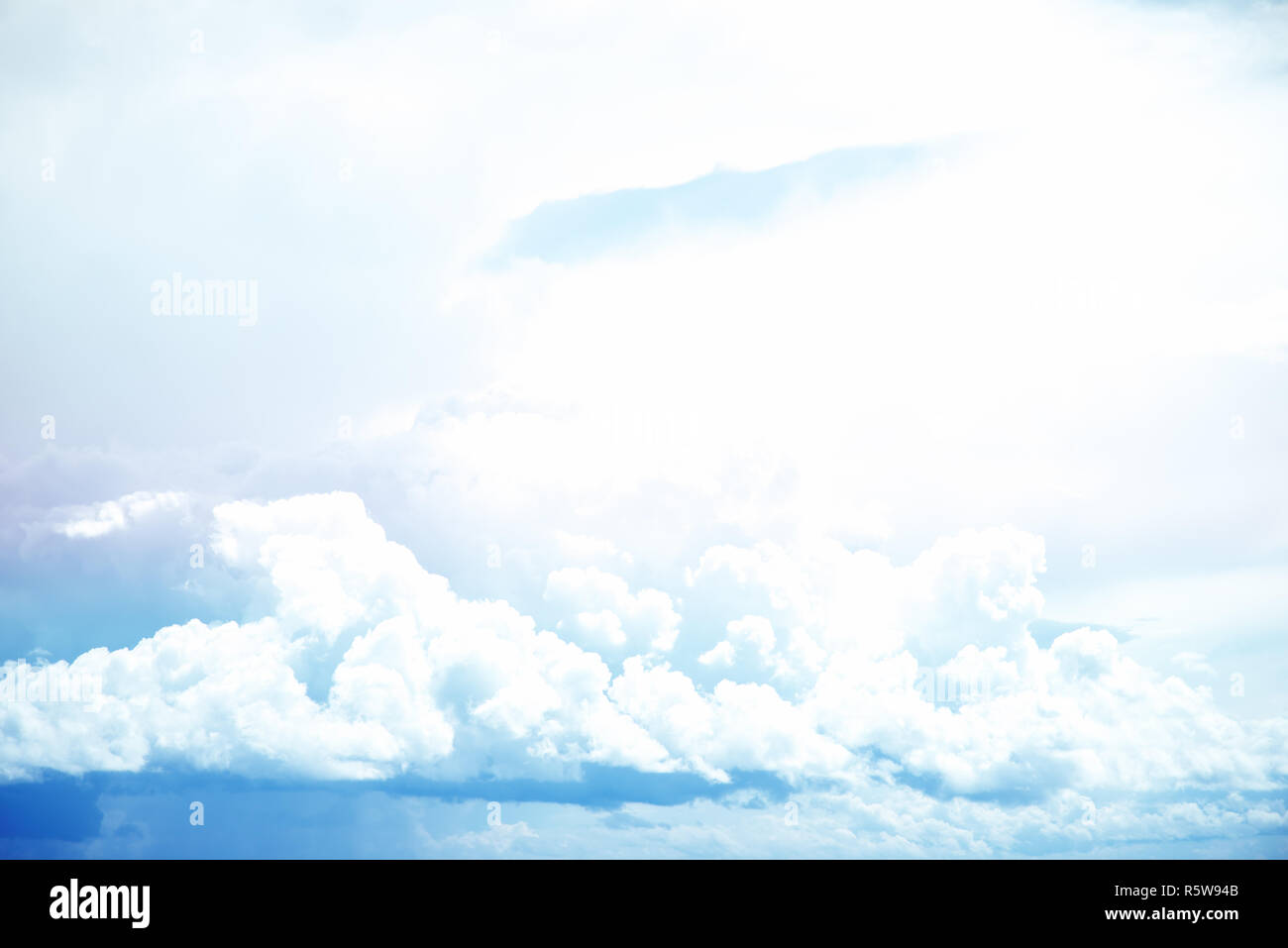 Clear blue sky and white clouds Stock Photo - Alamy