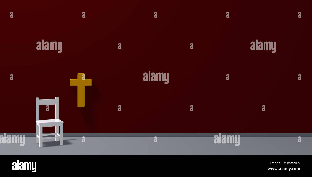 Confession chair hi-res stock photography and images - Alamy