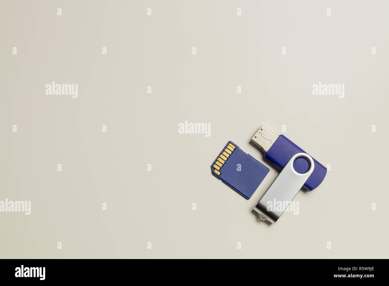 Drives and memory stick. isolated on white background Stock Photo - Alamy
