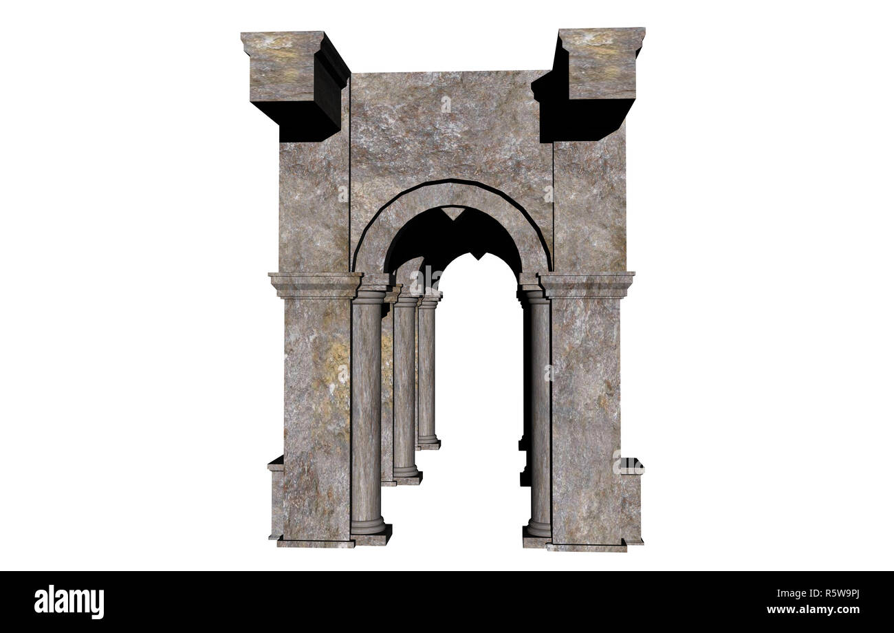 The arcade columns Cut Out Stock Images & Pictures - Alamy