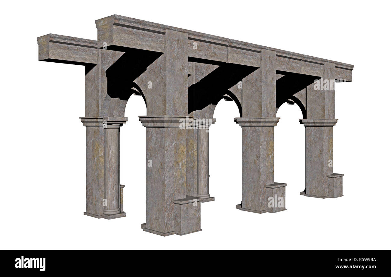 The arcade columns Cut Out Stock Images & Pictures - Alamy