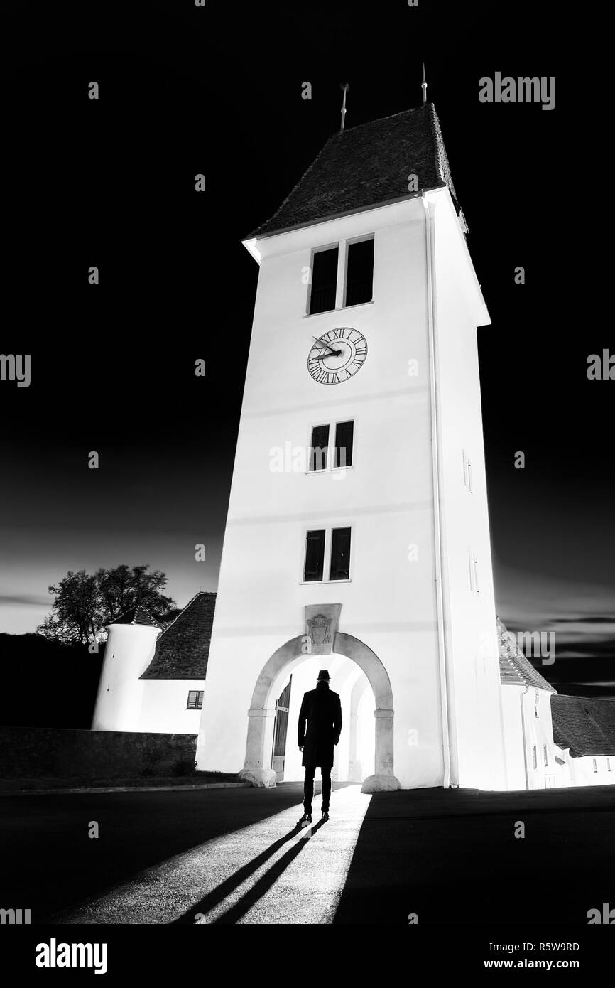 Clock tower roof Black and White Stock Photos & Images - Alamy