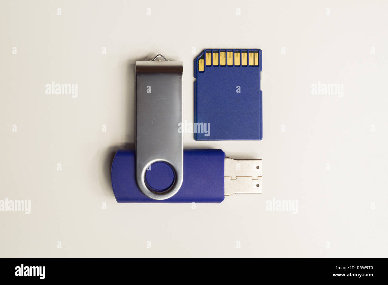 Drives and memory stick. isolated on white background Stock Photo - Alamy