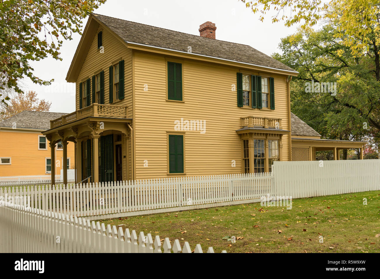 Henson Robinson house in Lincoln's Springfield neighborhood Stock Photo ...