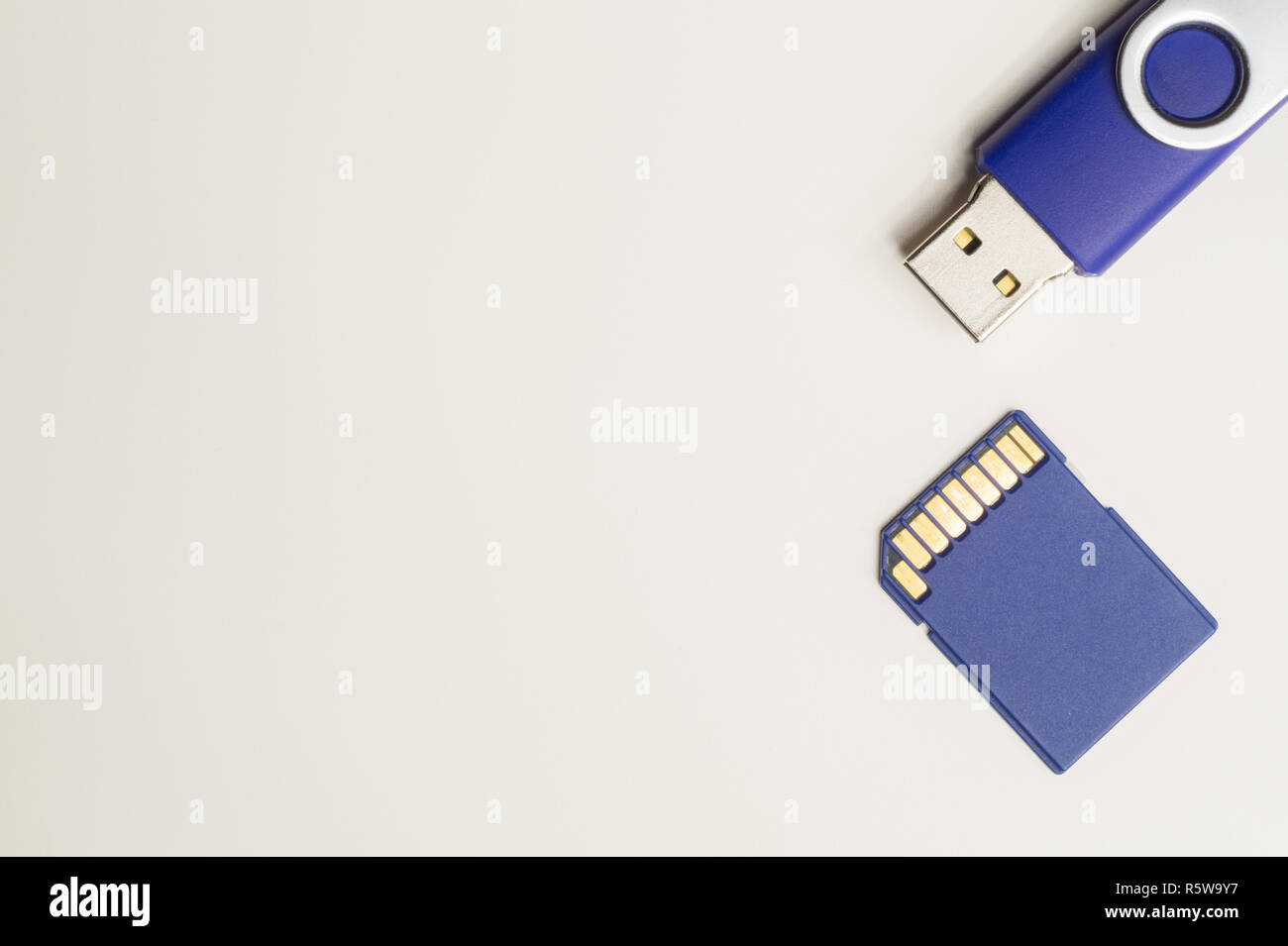 Drives and memory stick. isolated on white background Stock Photo - Alamy