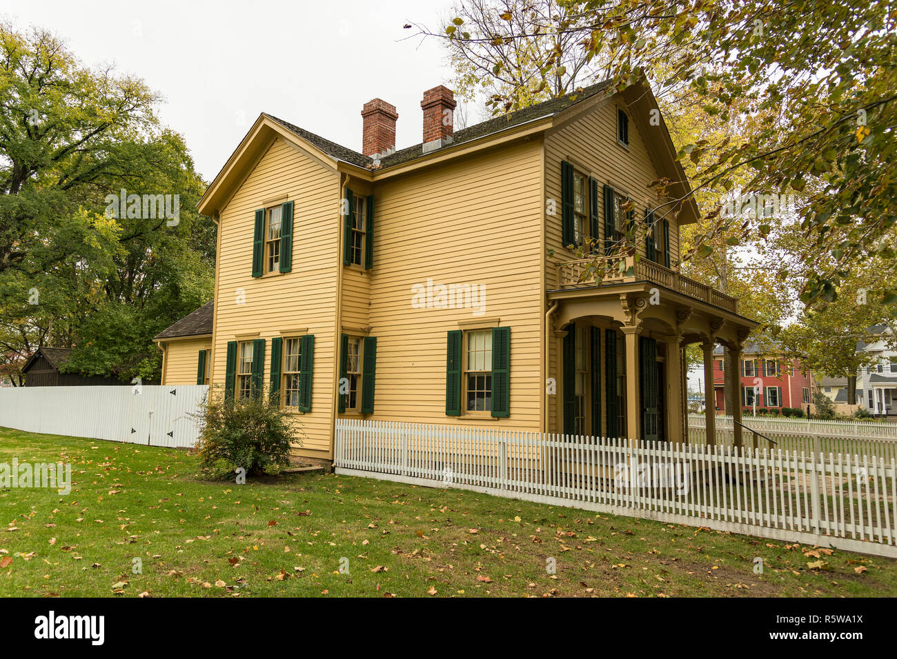 Henson Robinson house in Lincoln's Springfield neighborhood Stock Photo ...