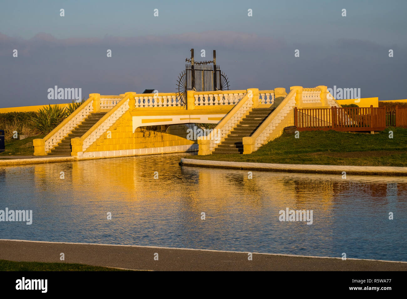 boating lake at redcar, north yorkshire, uk Stock Photo - Alamy